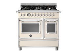 Bertazzoni Heritage Series with the enamel-inspired ivory finish for ...